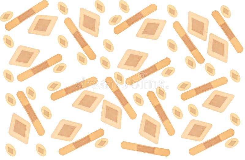 Peachy Keen Band-aid Borders Stock Vector - Illustration of nurture ...