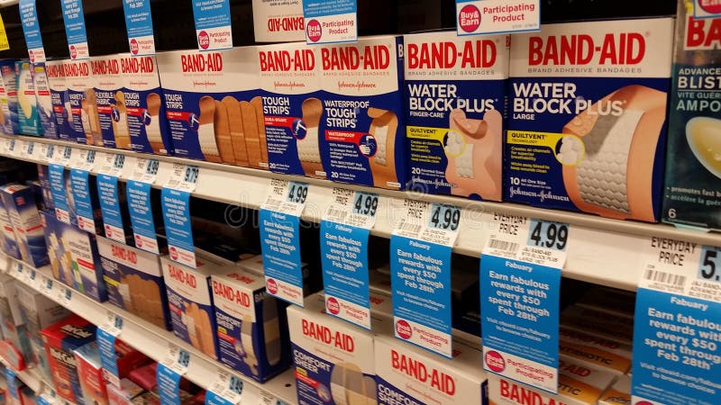 Band-Aid Brand Bandages editorial photo. Image of brand - 51509201