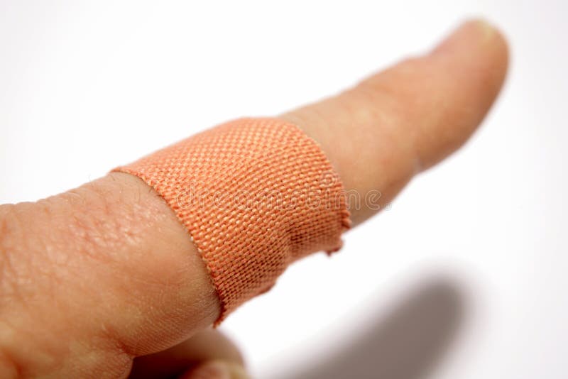 Band-aid on finger stock image. Image of relief, pain - 5498463