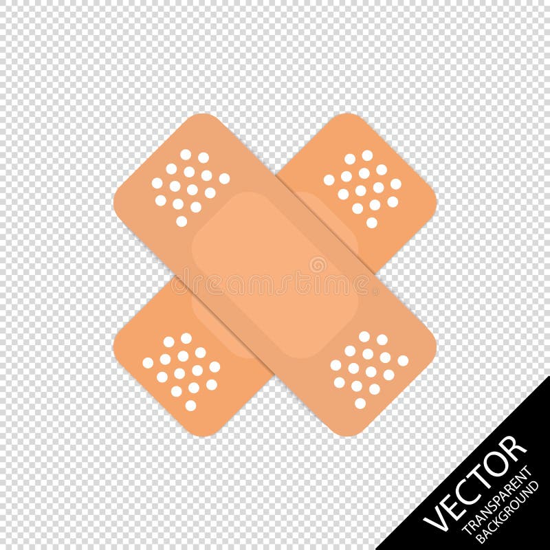 Band Aids - Vector Illustration - Isolated on Transparent Background ...