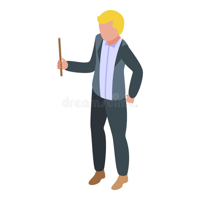 Band Instructor Icon Isometric Vector. Music School Stock Vector ...