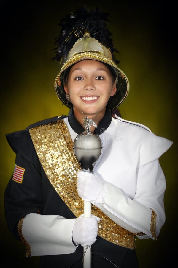 Band leader stock image. Image of helmet, leader, school - 20197815