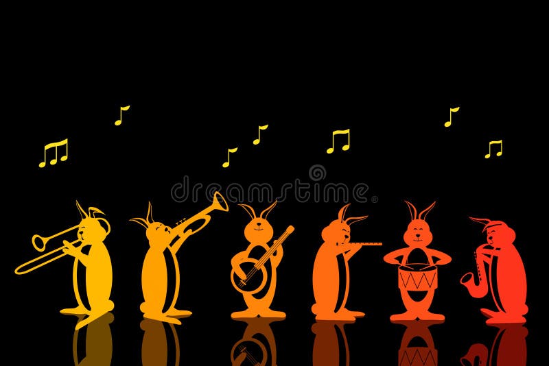 Marching band stock vector. Illustration of group, drum - 35864361