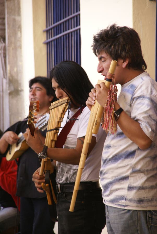 Band Playing Andean Music, Panpipes Editorial Image - Image of cusco ...