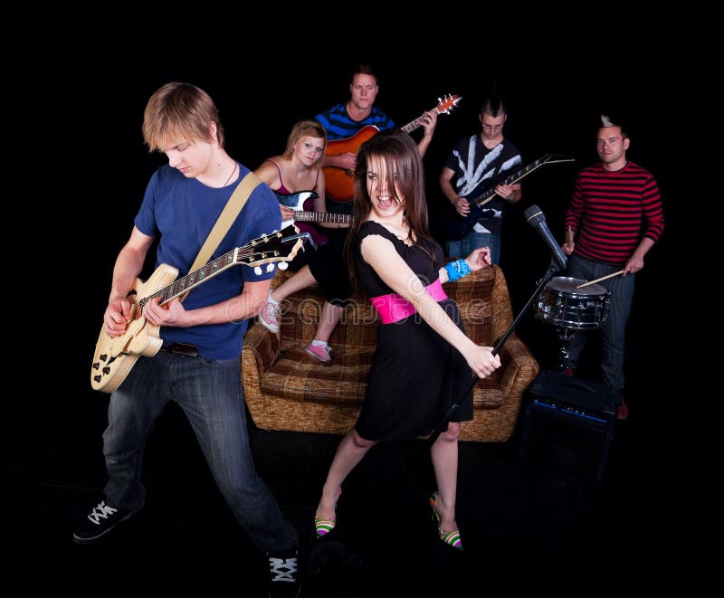 Band Practice stock photo. Image of rock, group, women - 9839150