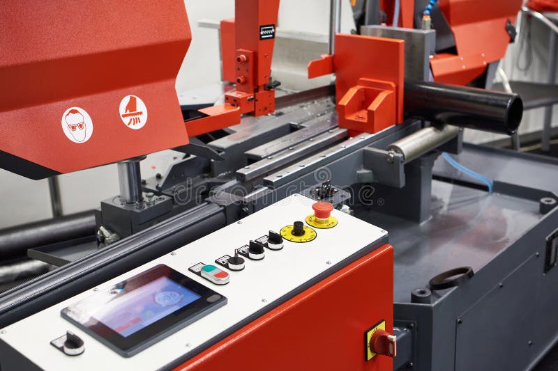 Band saw machine stock image. Image of work, iron, speed - 342031513