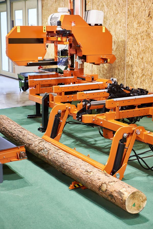 Band saw machine woodwork stock photo. Image of multiblade - 316975382