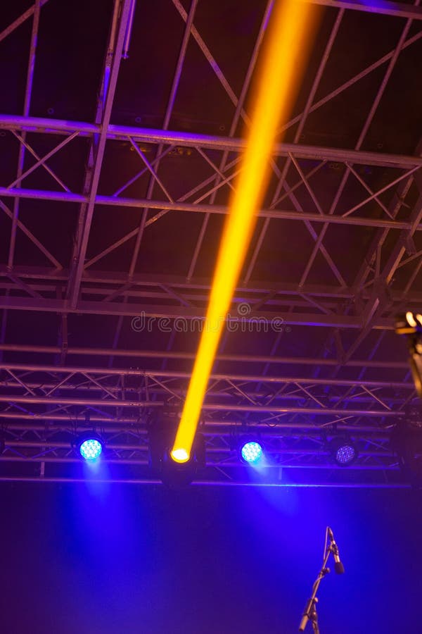 Band on stage light show stock image. Image of smoke - 166652869