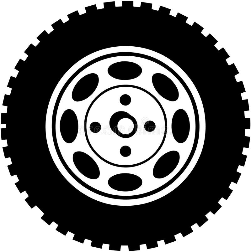 Autoband, vector vector illustratie. Illustratie bestaande uit symbool ...