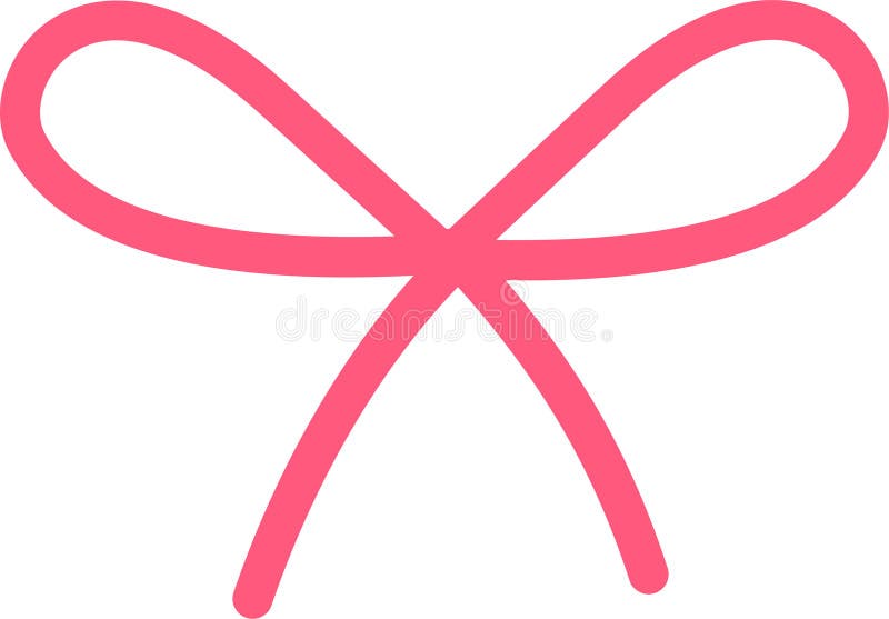 Banda Rosa Sobre Fondo Blanco Vector Ilustración del Vector ...