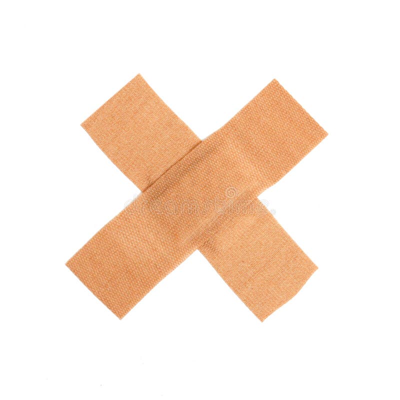 Bandage stock photo. Image of isolated, cross, bandage - 20001618