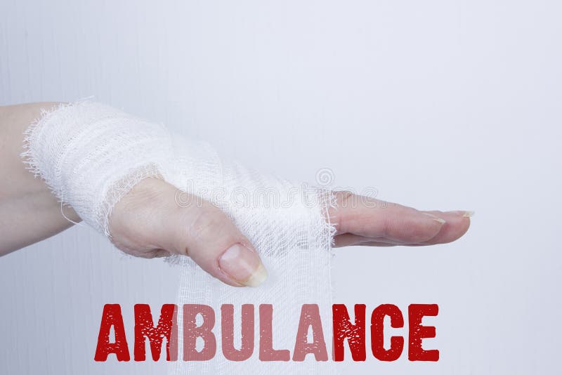 Bandage on a hand stock image. Image of fracture, hand - 92845889