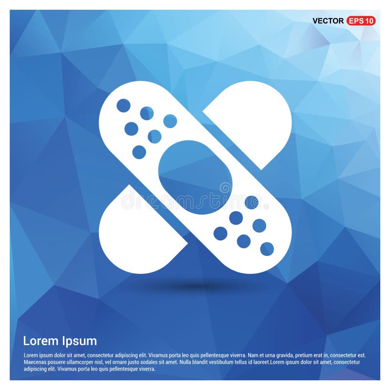 Bandage Icon Hexa White Background Icon Template Stock Vector ...