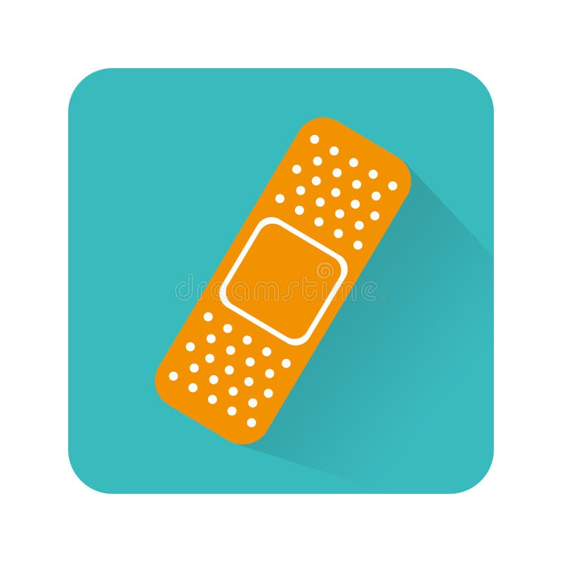 Bandage Medical Isolated Icon Stock Vector - Illustration of symbol ...
