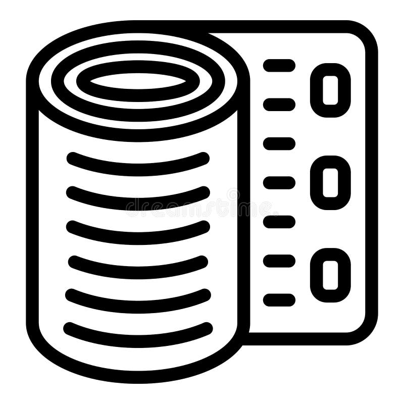 Bandage Roll Icon, Outline Style Stock Vector - Illustration of clean ...