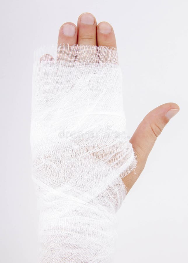 Bandaged wrist close up stock photo. Image of concept - 7158028