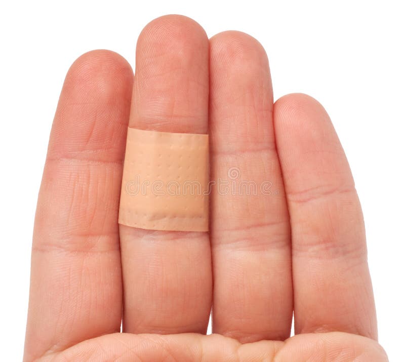 Después De Que El Dedo índice En La Mano Derecha Se Corte, Herida Y Las ...