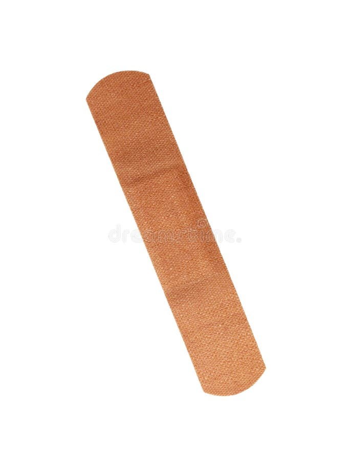 Bandaid isolated on white stock image. Image of first - 12523753