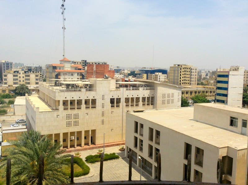 BANDAR ABBAS IRAN stock photo. Image of buildings, antena - 46208334
