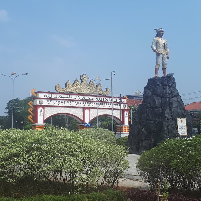 Bandar Lampung Welcome Gate Editorial Image - Image of bandar, welco ...