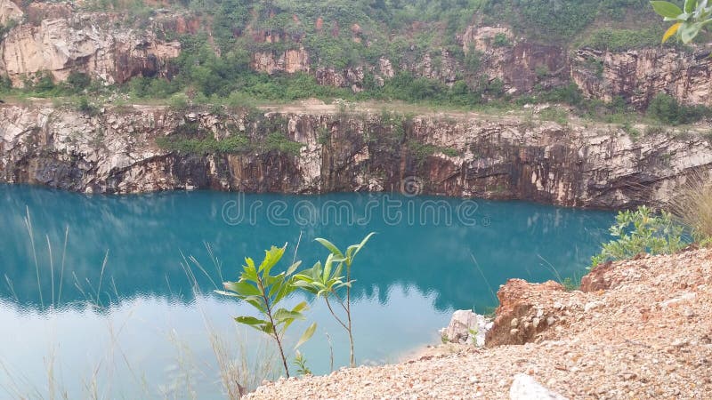 Blue quarry stock photo. Image of seri, quarry, blue - 127507176