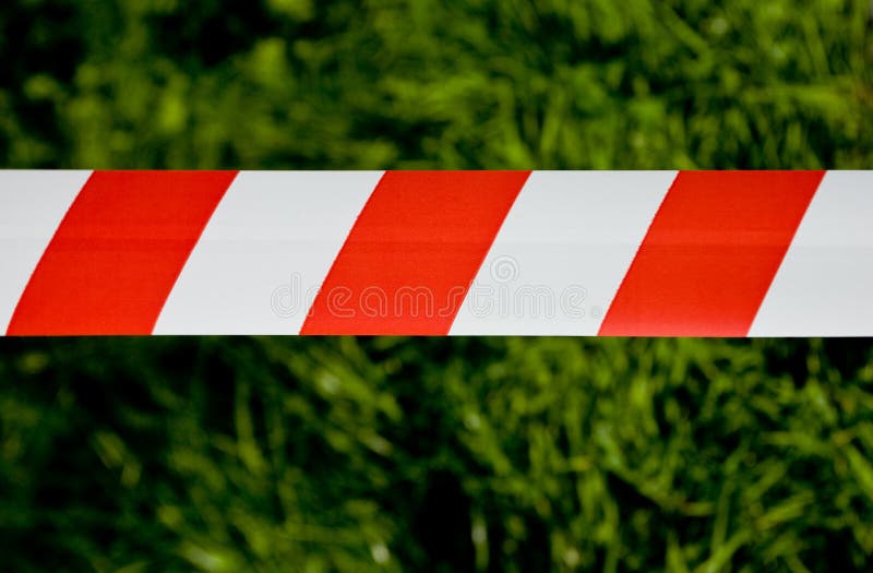 Bande blanche rouge photo stock. Image du symbole, borne - 10553992