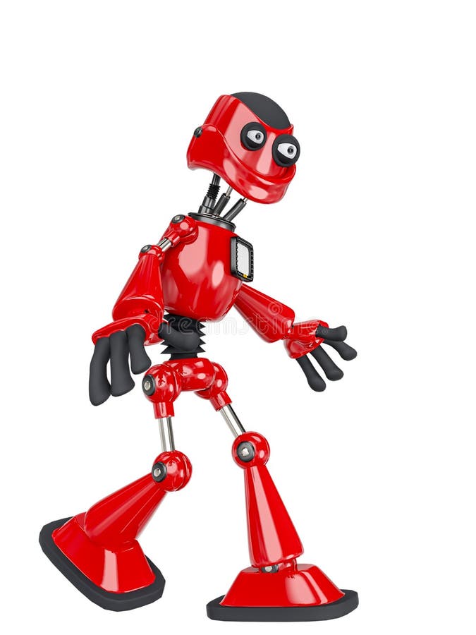 Bande dessinée de robots illustration stock. Illustration du fond ...