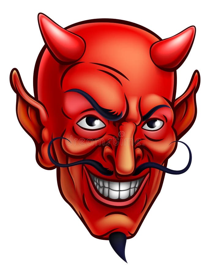 Visage de diable illustration de vecteur. Illustration du lucifer ...