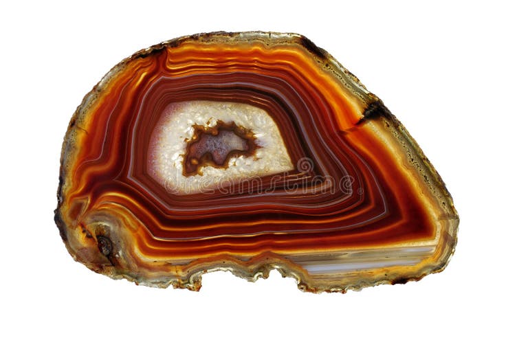 Banded Agate -- Scottish Pebble Stock Image - Image of light, material ...