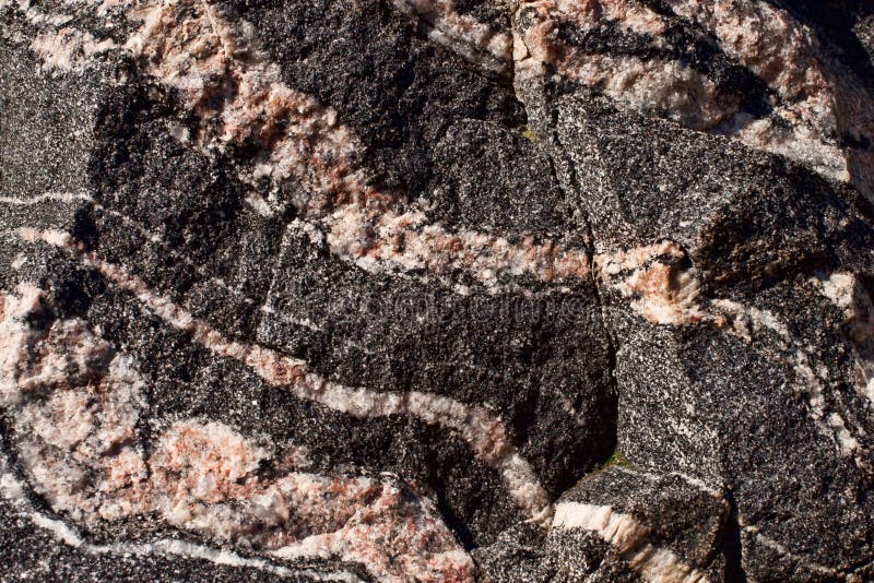 Banded Gneiss Rock - Pattern / Background Stock Image - Image of ...