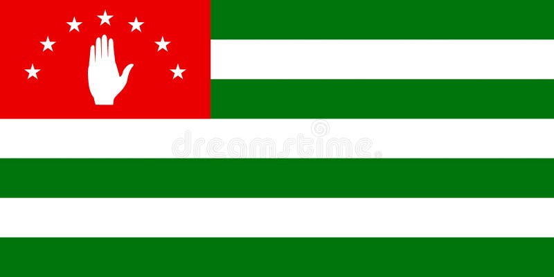 Bandeira Da Abcásia No Papel Antigo Ilustração Stock - Ilustração de ...