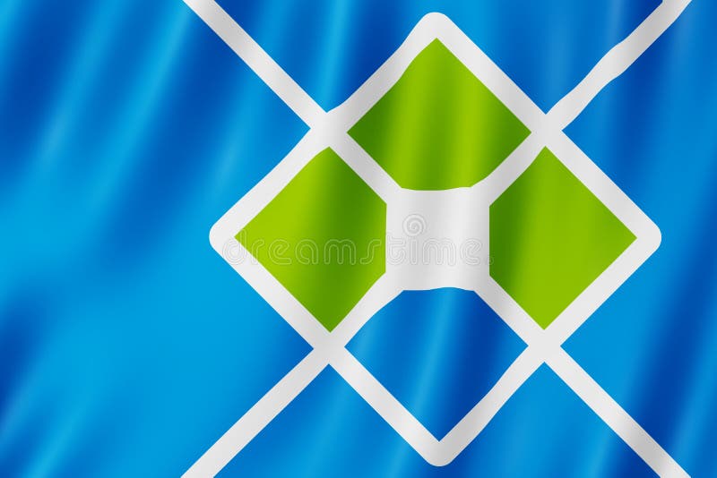 Bandeira Da Cidade De Mar Del Plata, Argentina Ilustração Stock ...