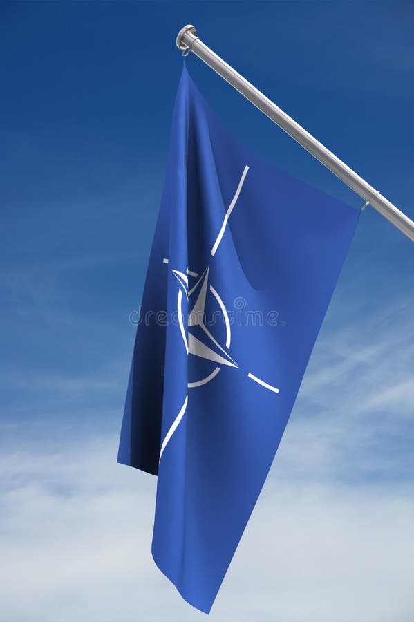Bandeira da NATO ilustração stock. Ilustração de emblema - 2312807