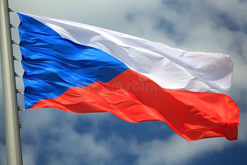 Bandeira Da República Checa Foto de Stock - Imagem de bandeira ...