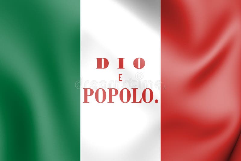 Bandeira Da República Romana 1849 3d Ilustração Ilustração Stock ...