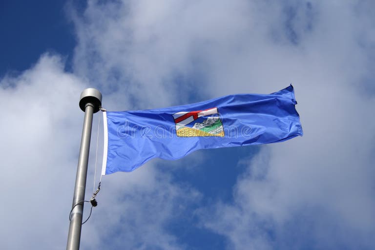 Bandeira de Alberta foto de stock. Imagem de vento, vibrar - 2882904
