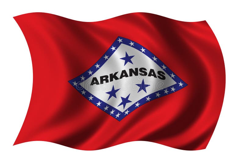 Bandeira de Arkansas ilustração stock. Ilustração de naturalizado ...