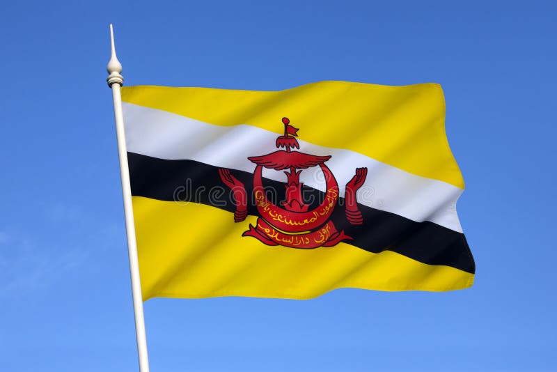 BANDEIRA DE BRUNEI DARUSSALAM Foto de Stock - Imagem de dignidade ...