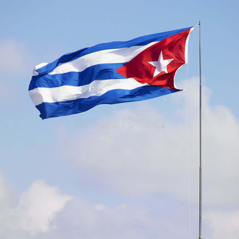 Bandeira de Cuba foto de stock. Imagem de coluna, objeto - 17019054