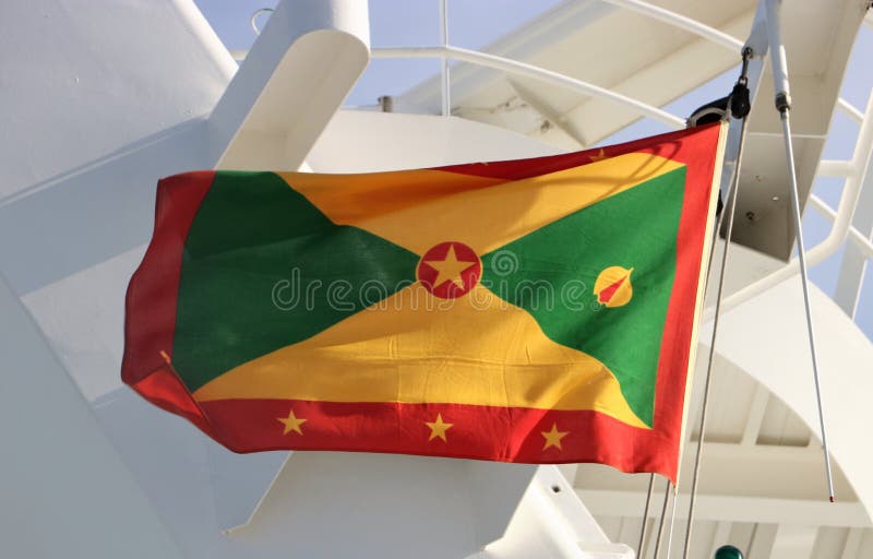 Bandeira de Grenada foto de stock. Imagem de bandeira - 107638932