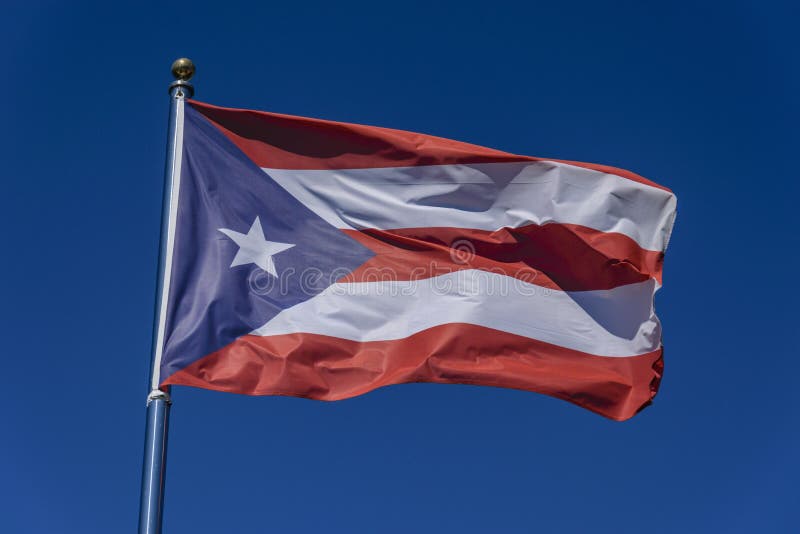 Bandeira de Puerto Rico foto de stock. Imagem de economia - 76698018
