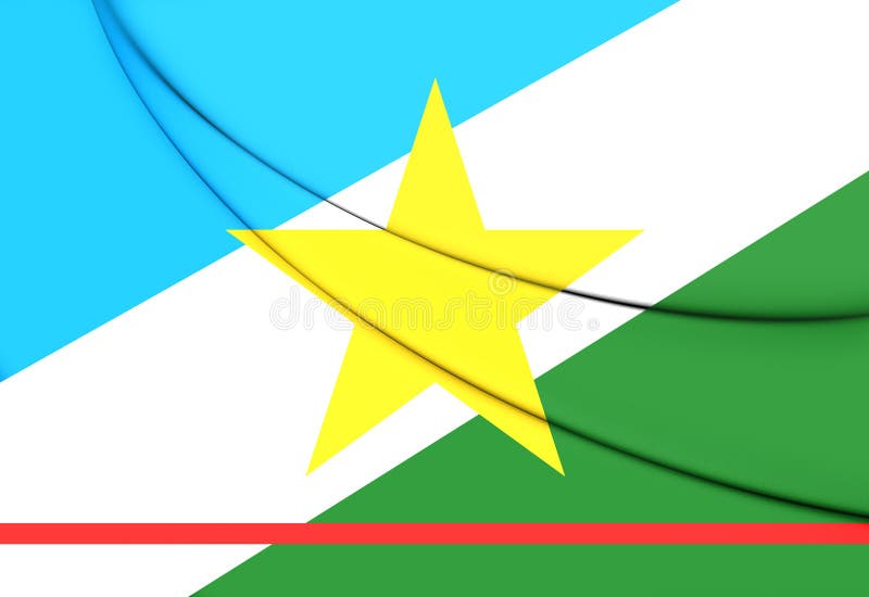 Bandeira De Roraima, Brasil Ilustração Stock - Ilustração de fundo ...