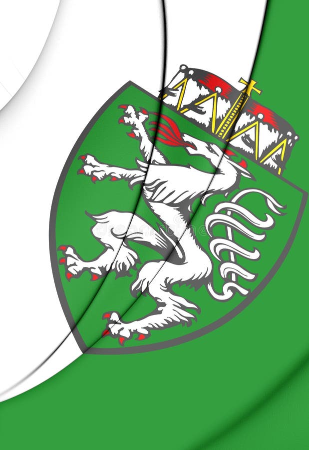 Bandeira De Styria Bundesland, Áustria Ilustração Stock - Ilustração de ...