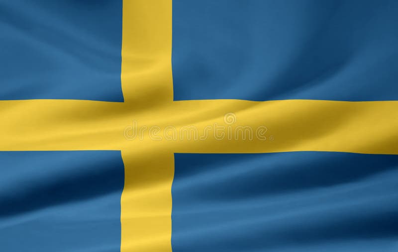 Bandeira de Sweden ilustração stock. Ilustração de vermelho - 6349444