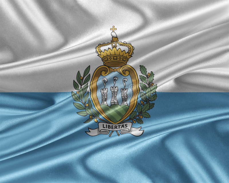 A Bandeira De São Marino é Descrita Na Tela Com O Código Do Programa O
