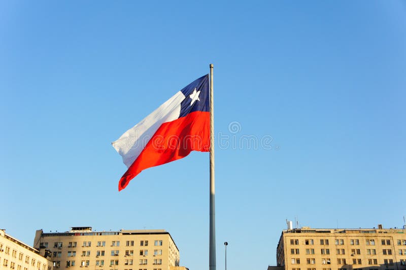 Bandeira do Chile foto de stock. Imagem de naturalizado - 56175468
