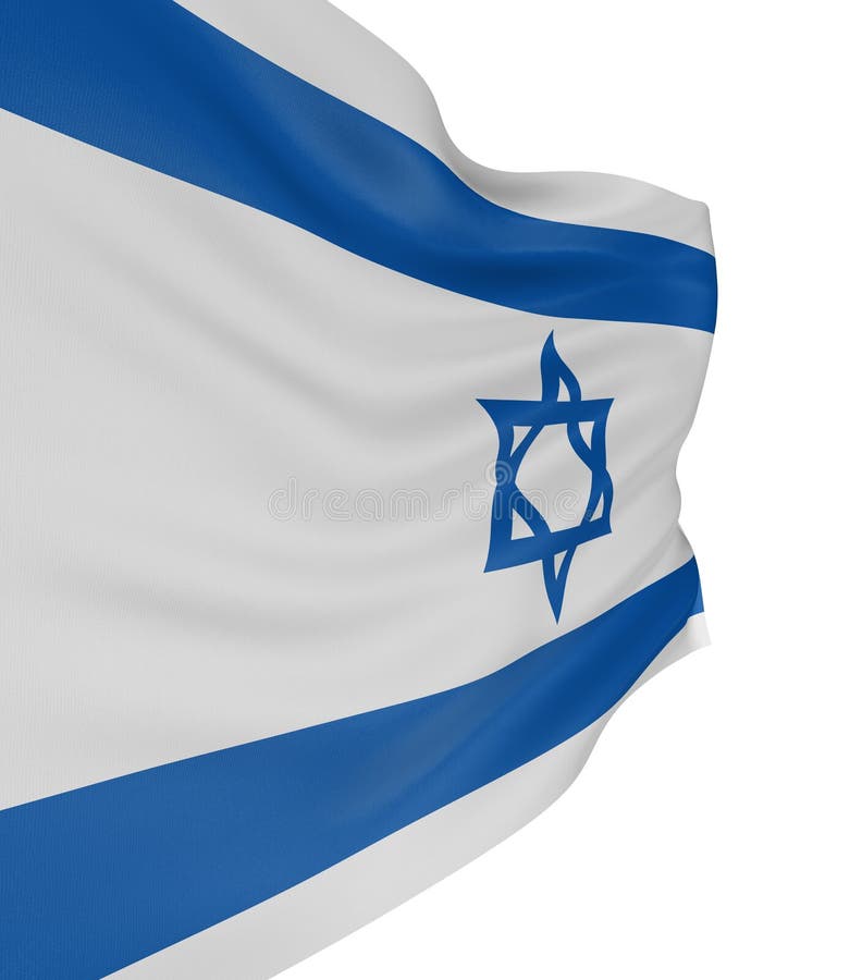 Bandeira do Israeli 3D ilustração stock. Ilustração de sinal - 4798973