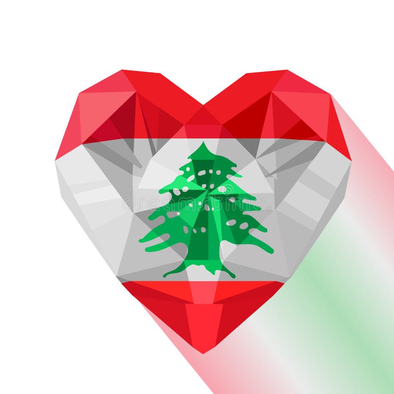 Bandeira Do Vetor Da República Libanesa Ilustração do Vetor ...