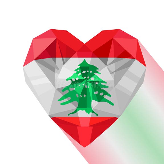 Bandeira Do Vetor Da República Libanesa Ilustração do Vetor ...