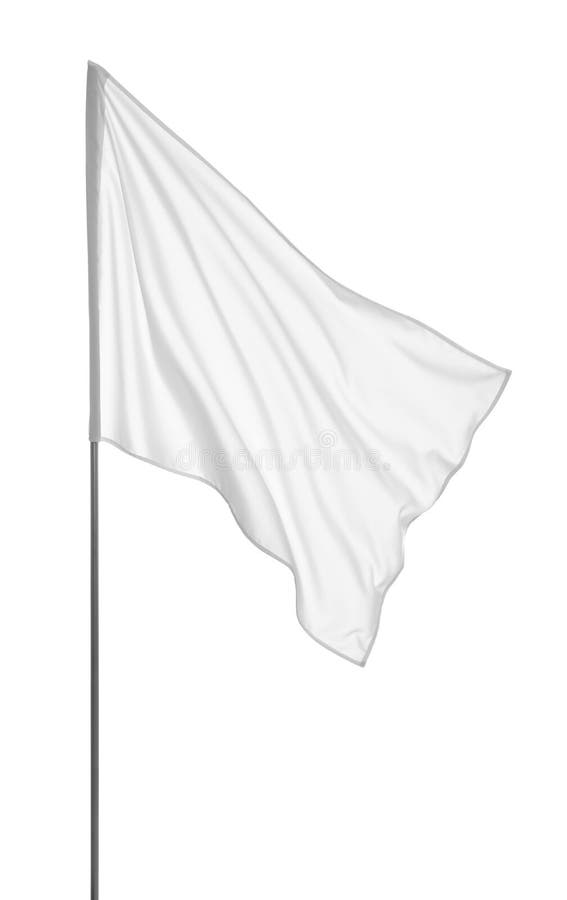 Bandeira Em Branco Isolada Em Branco. Mockup Para Design Foto de Stock ...